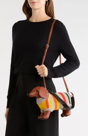 Jw Pei Addison Dachshund Faux Leather Handbag - Multicolor
