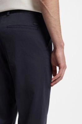 BOSS Modern-fit Pants In Stretch-cotton Twill