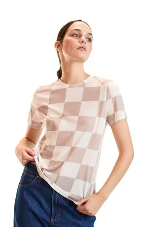 Cynthia Rowley Checkerboard Tee