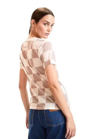 Cynthia Rowley Checkerboard Tee