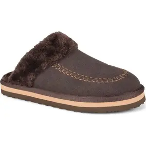 BARETRAPS Justina Clog Slipper Dark Brown