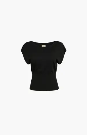 ODDLI Dolman Knit Top - Black