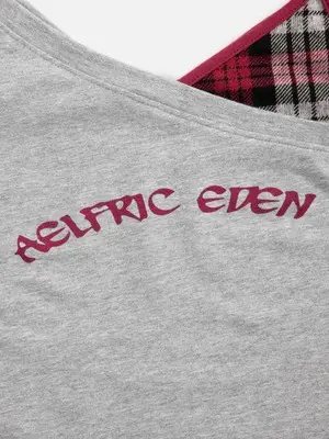 AELFRIC EDEN Asymmetric Tie Strap Tank Top