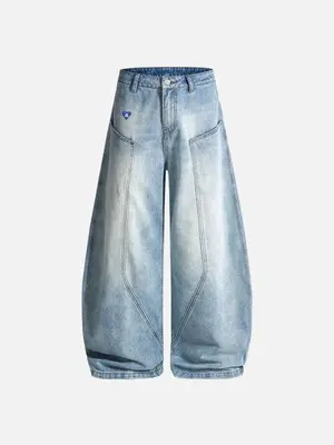 AELFRIC EDEN Seam Panel Baggy Barrel Jeans