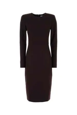 Victoria Beckham Aubergine Stretch Polyester Blend Dress - Purple