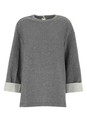 Carven Grey Nylon Blend Oversize Sweatshirt - Gray