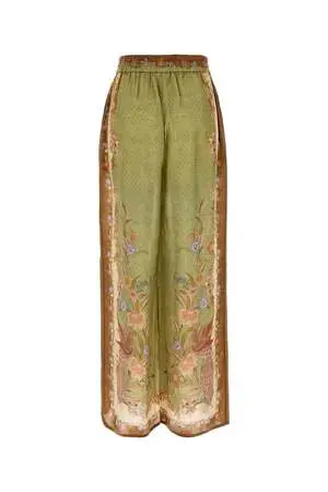 Zimmermann Printed Silk Indra Wide-leg Pant - Multicolor