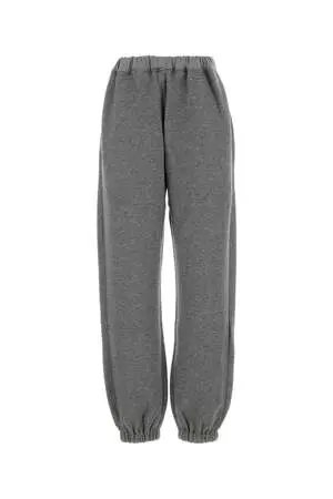 Carven Dark Grey Nylon Blend Joggers - Gray