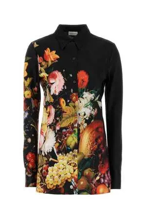 Dries Van Noten Printed Satin Calima Shirt - Multicolor