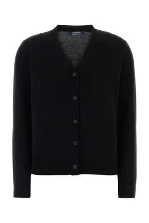Max Mara S Wool Ribes Cardigan - Black
