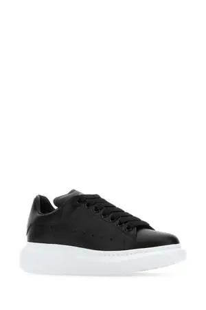 Alexander McQueen Leather Sneakers - Black