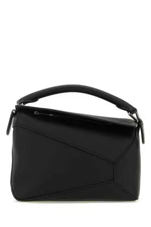 Loewe Leather Mini Puzzle Handbag - Black