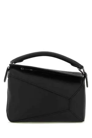 Loewe Leather Mini Puzzle Handbag - Black