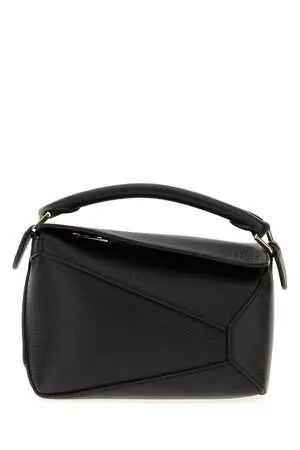 Loewe Leather Mini Puzzle Handbag - Black