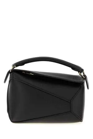 Loewe Leather Mini Puzzle Handbag - Black