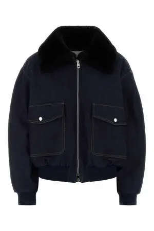 Givenchy Denim Padded Jacket - Blue