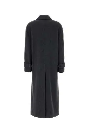 Max Mara Dark Grey Cashmere Blend Cadmio Coat - Gray