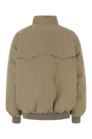 Prada Khaki Cotton Blend Down Jacket