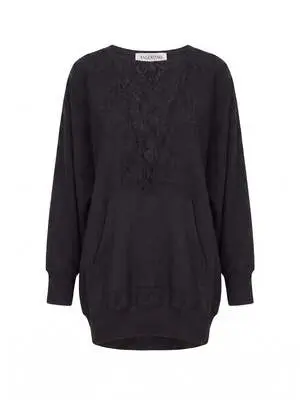 Valentino Garavani Lace` Jersey Sweatshirt - Multicolor