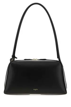 Alaïa Leather Medium Le Bouledogue Shoulder Bag - Black