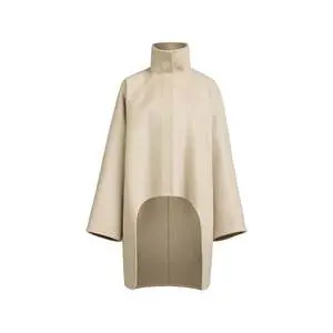 Alaïa Neutrals Coats Oversized Coats - Cream