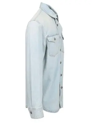Bottega Veneta Extra Bleach Wash Denim Shirt