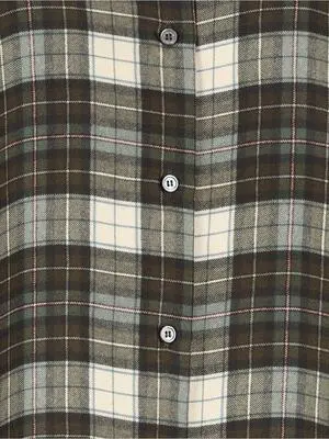 Max Mara Check Silk Twill Shirt