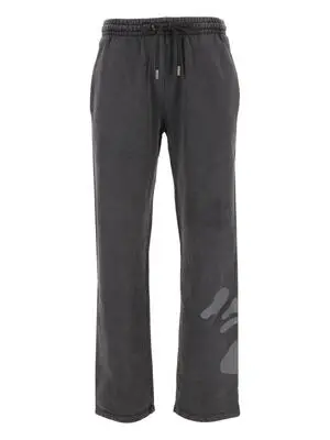Off-White Swimming Face Sweatpants - Black