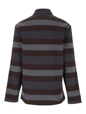 Off-White Long-sleeved Polo Shirt