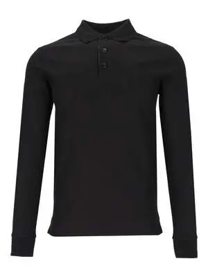 Burberry Long-sleeve Polo Shirt - Black