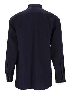 Dries Van Noten Wool Shirt Jacket - Blue