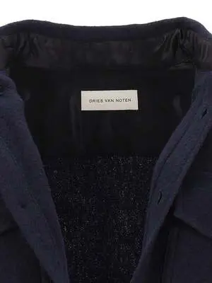 Dries Van Noten Wool Shirt Jacket - Blue