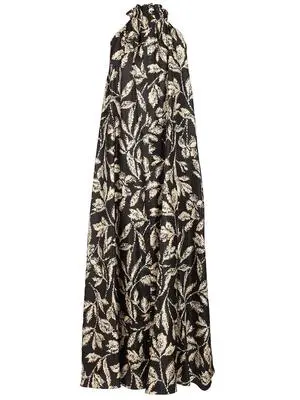 Max Mara Printed Silk Twill Dress