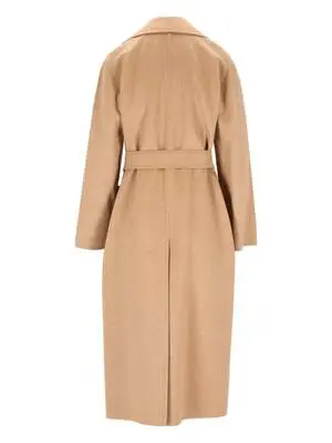Max Mara Ready Icon Coat In Camel - Cream