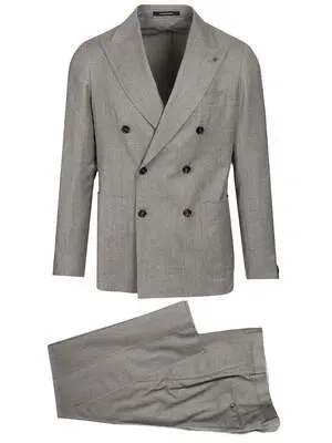 Tagliatore Montecarlo Double-breasted Suit - Gray