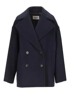 Max Mara Double-breasted Double Wool Pea Coat