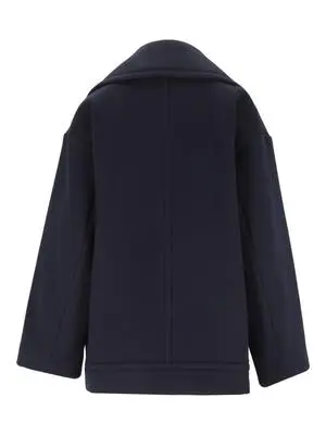 Max Mara Double-breasted Double Wool Pea Coat