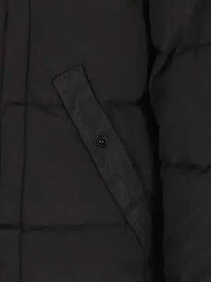 Stone Island Hooded Down Jacket In Nylon Metal Fabric - Black