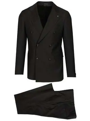 Tagliatore Vesuvius Double-breasted Suit - Black