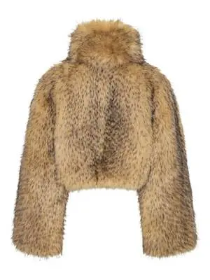 ROTATE BY BIRGER CHRISTENSEN Short Fur Jacket - Cream