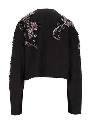 Dries Van Noten Vonda Short Jacket With Embroidery