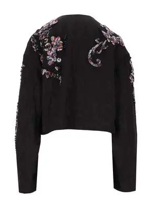 Dries Van Noten Vonda Short Jacket With Embroidery