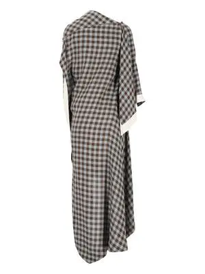 Loewe Dress In Viscose And Linen Blend