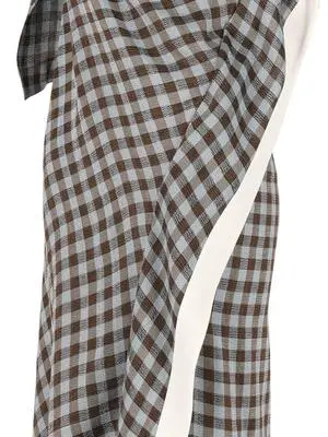 Loewe Dress In Viscose And Linen Blend