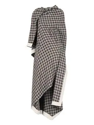 Loewe Loewe Women Dress In Viscose And Linen Blend Multicolor