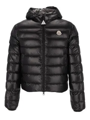 Moncler Forzo Short Packable Down Jacket With Hood - Black