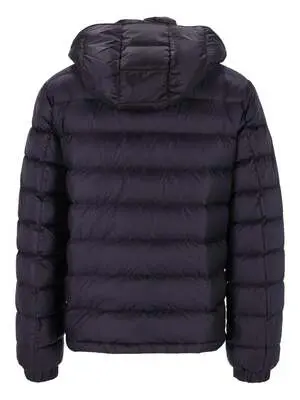 Moncler Verith Short Down Jacket With Hood - Blue