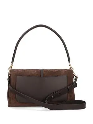 TOD'S Small “flap T Timeless” Bag In Suede