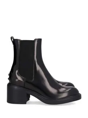 TOD'S Leather Ankle Boot - Black