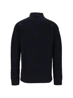 Bottega Veneta Woven Wool Polo Shirt